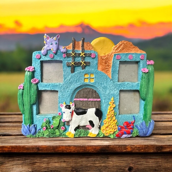 Figi | Accents | Vintage 3d Figi Desk Picture Frame Southwestern House ...